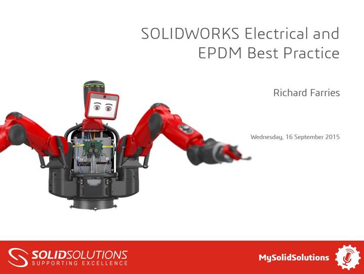 SOLIDWORKS Electrical and EPDM Best Practice