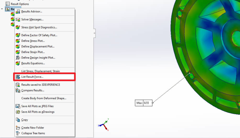 How to Find Reaction Forces in SOLIDWORKS Simulation