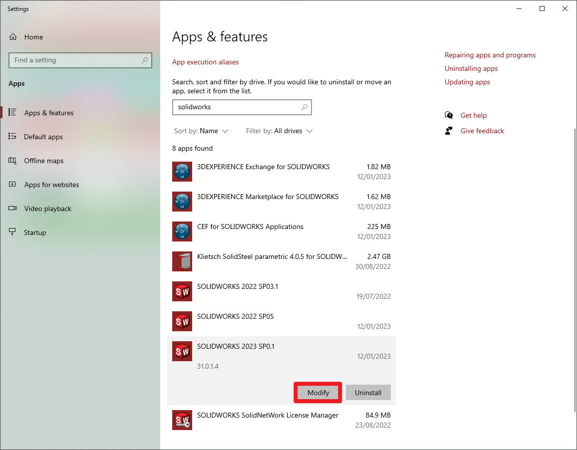 How to Change a SOLIDWORKS Serial Number on Windows 10