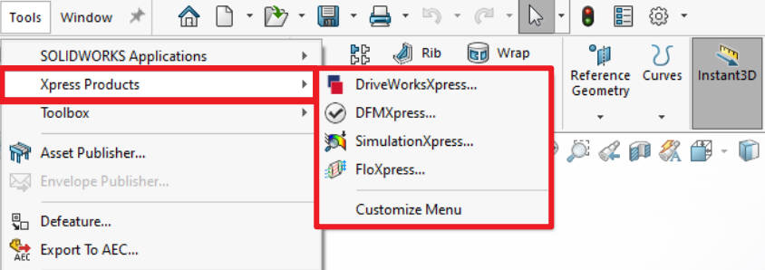How to Find & Activate SOLIDWORKS Xpress Products