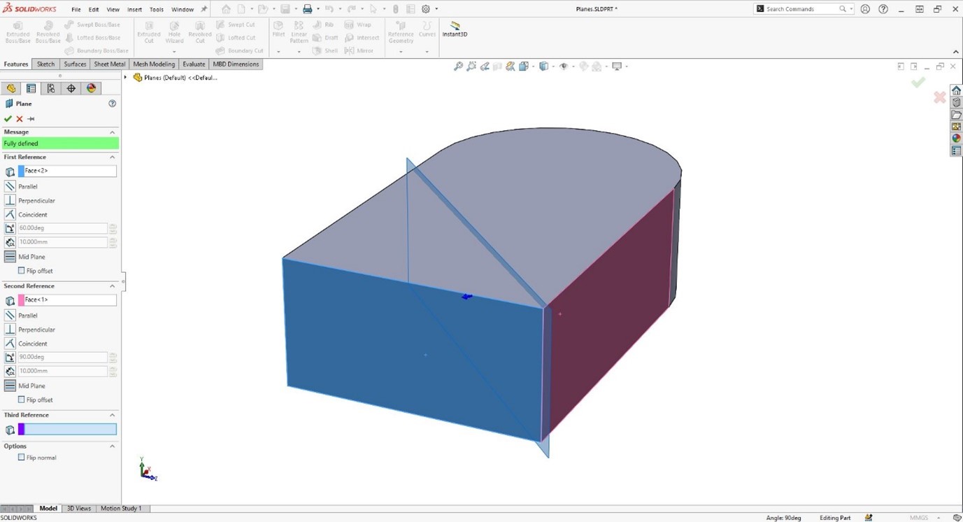 SOLIDWORKS Tips: How to Create Planes in SOLIDWORKS