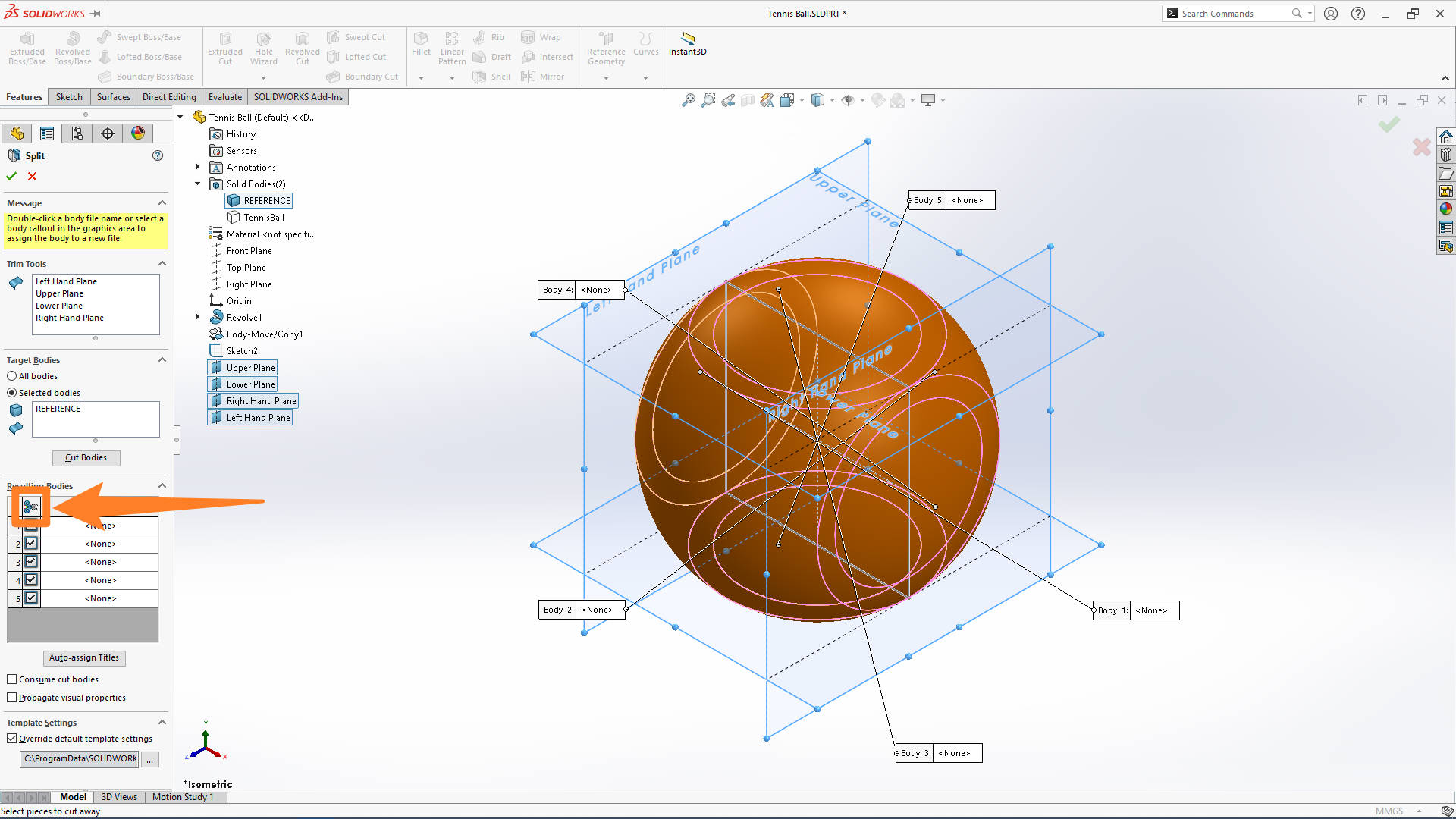 Advanced SOLIDWORKS Tutorial: How to Make a Tennis Ball in SOLIDWORKS