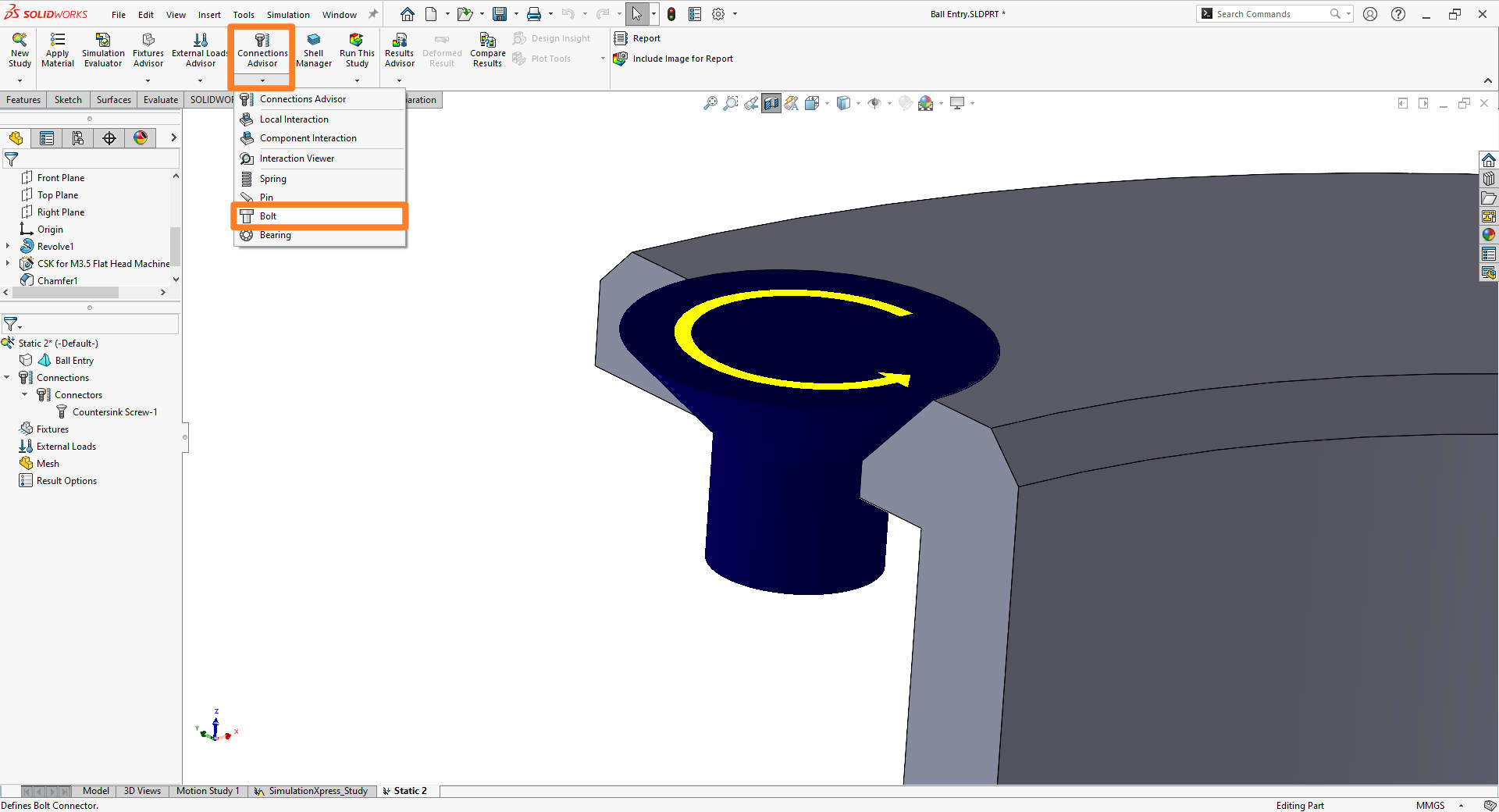 FEA Simulation: Validating SOLIDWORKS Static Simulation Results