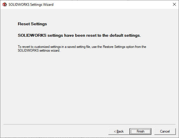What is a Registry Reset? How to Reset SOLIDWORKS to Default Settings