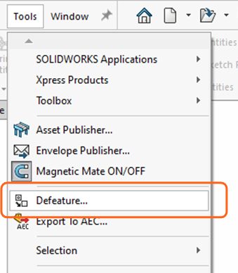 Using Defeature: How to Protect your Intellectual Property (IP) with S